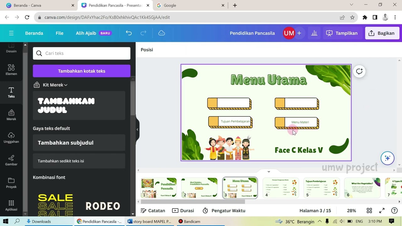 Creating Interactive Learning Media (MPI) using Canva, 30 minutes with detailed explanation