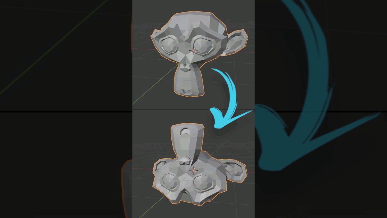Blender how to flip object #blender #tutorial #cgian