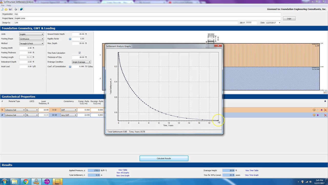 SoilStructure Settlement Analysis Software