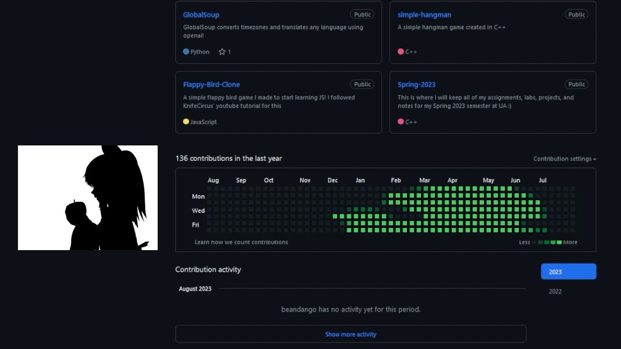 GitHub - beandango/GithubCalendarBadApple: oh dear god