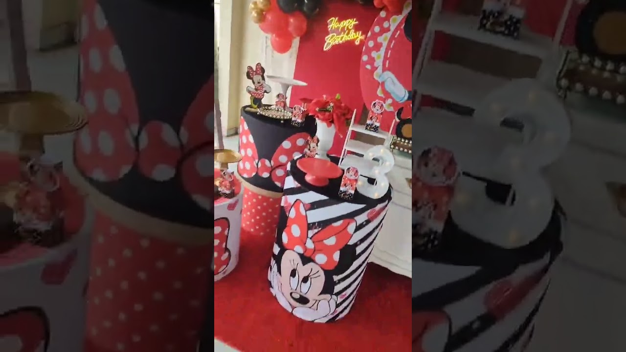 Decoração Minnie Vermelha ❤️