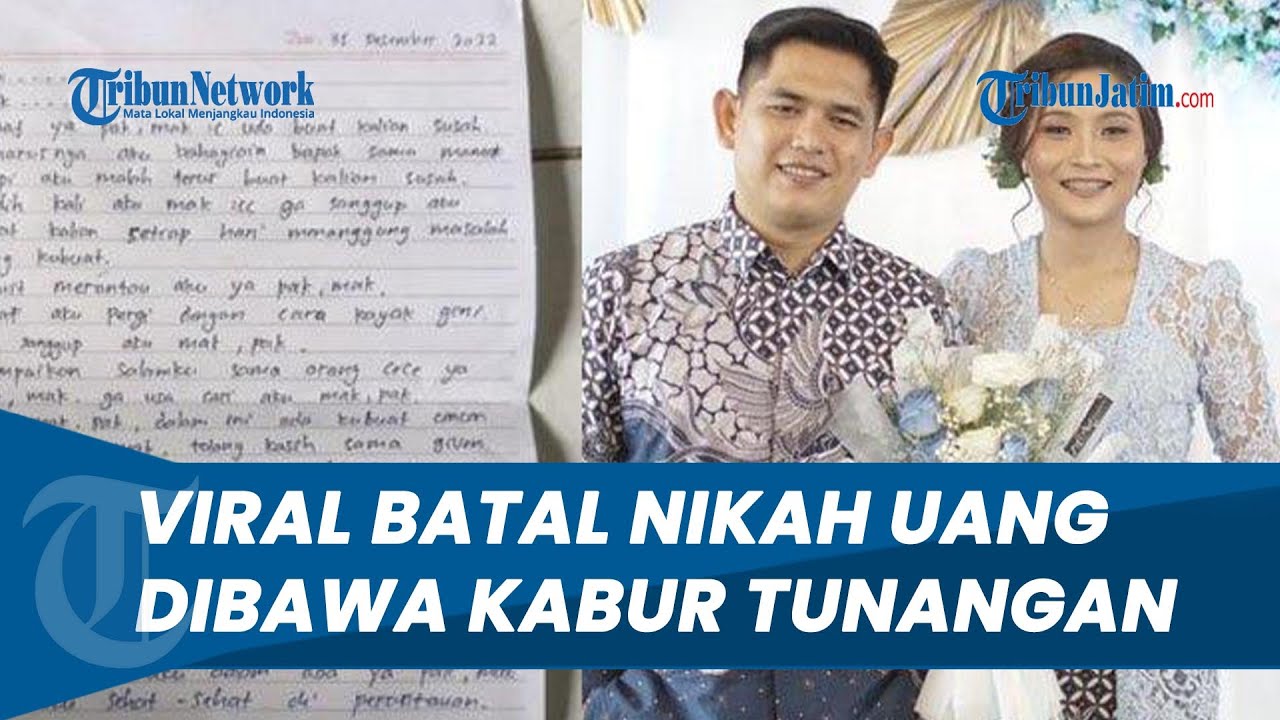 Tunangannya Menghilang, Seorang Wanita Gagal Nikah, Uang Rp 200 Juta Dibawa Kabur - Tribun Video