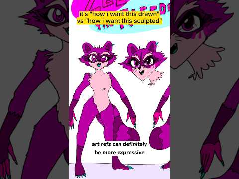 ref sheet for fursuits vs ref sheets for drawings: how are they different? #furry #fursuit #furries