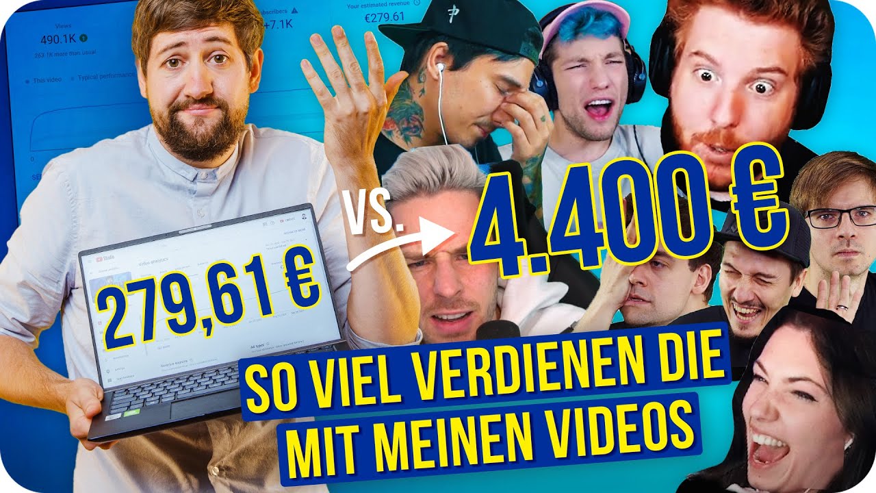 DAS verdienen Reaction-YouTuber mit MEINEN Videos