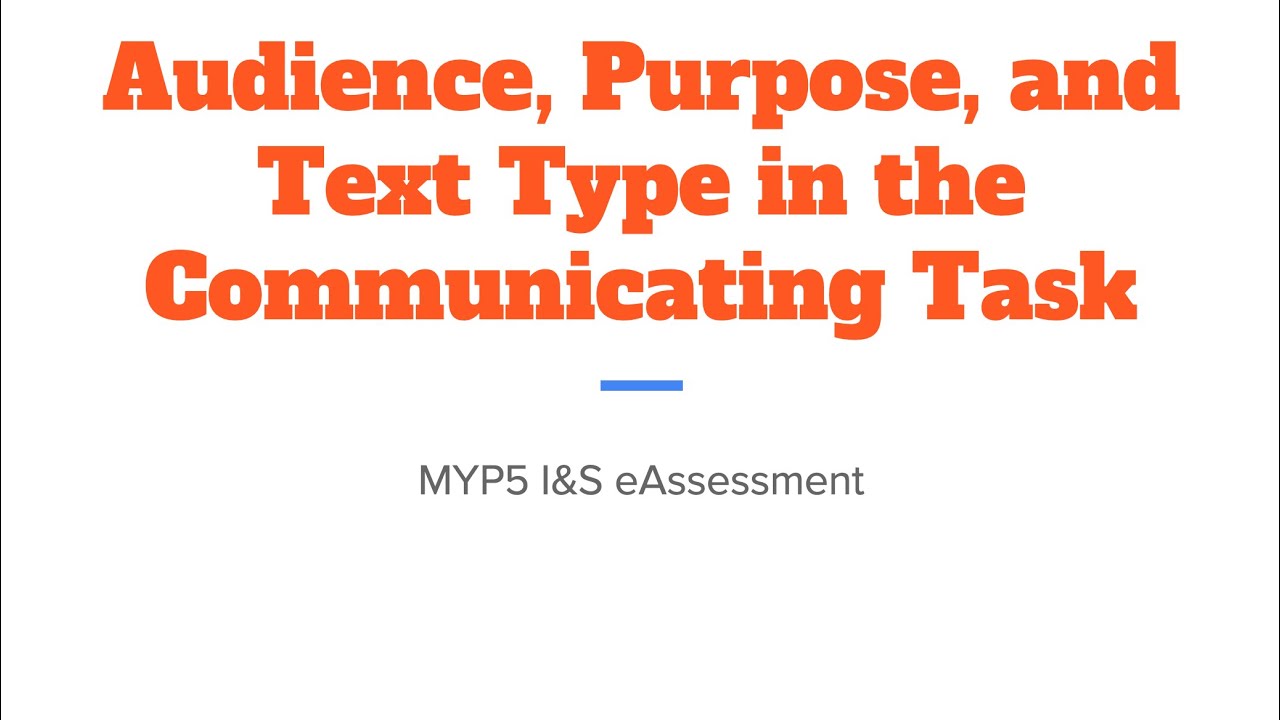 Deconstructing the Communicating Task | MYP Integrated Humanities