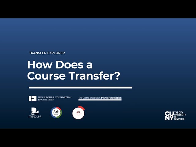 Transfer Explorer (T-REX) - Academic Advisement Center - York College