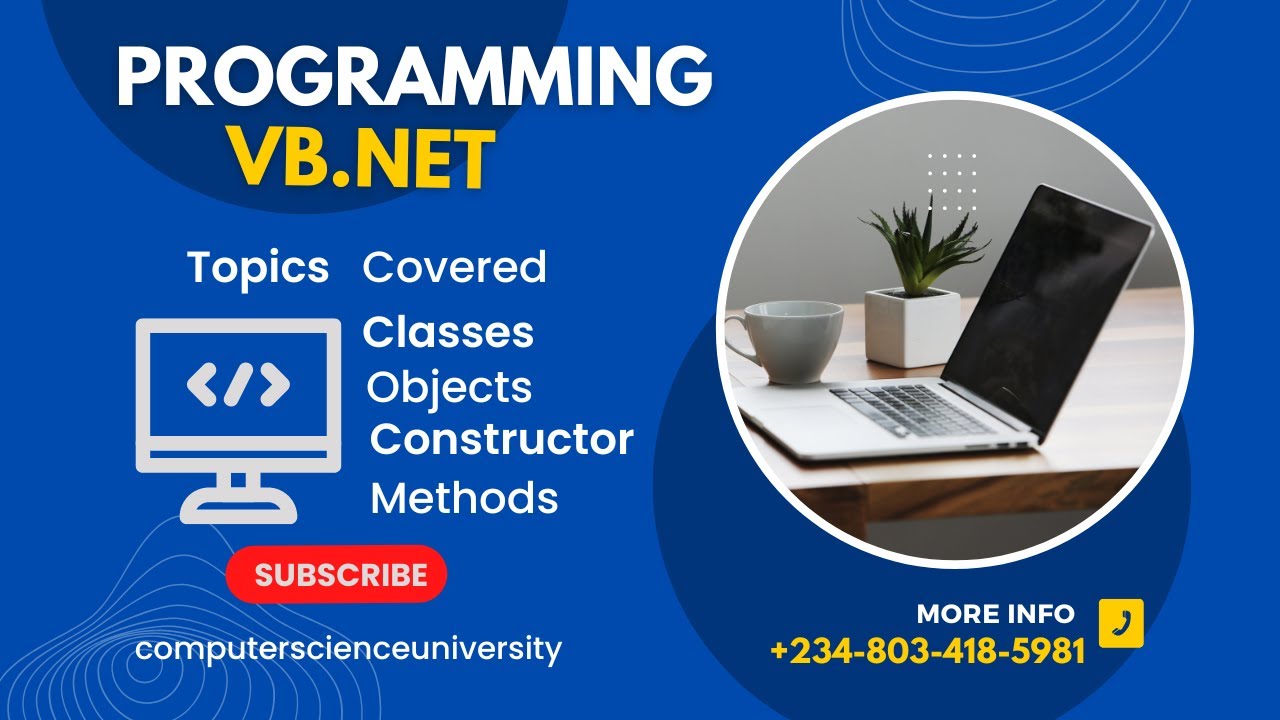 Programming 1 - Introduction to VB.NET Classes, Objects, Constructors and Methods
