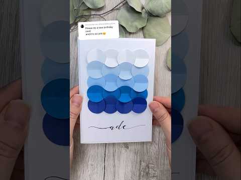 💙🩵 Besondere Geburtstagskarte #basteln #handmadecards #diy #diybirthdaycard