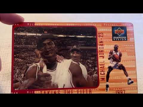1997-98 Michael Jordan Upper Deck Diamond Vision A Spectacular Move The Fifth