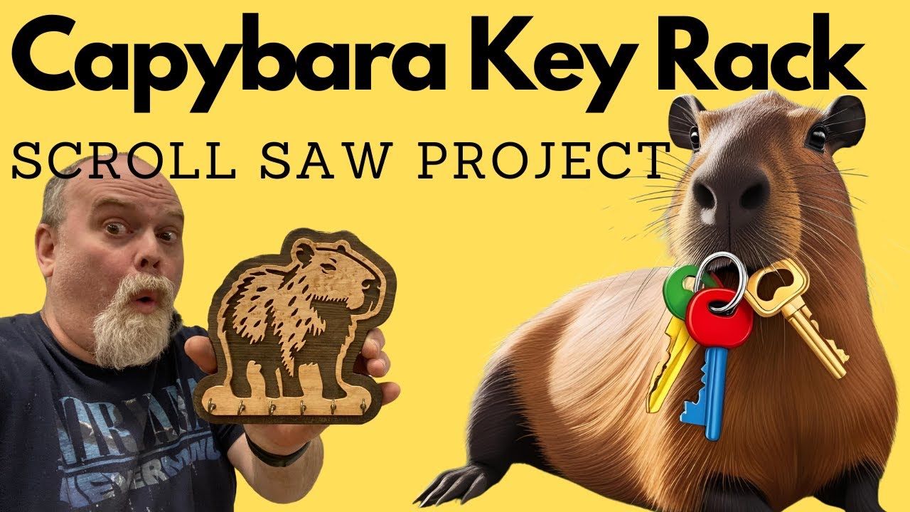 capybara key rack scroll saw project