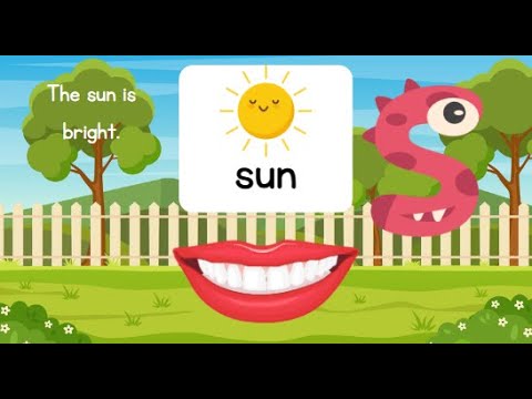 Phonics Videos for Kids/ Speech Therapy Video/ S Sound/ Articulation/ Speech Therapy Made Simple