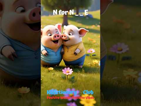 N for NICE #emotionallearning #alphabetlearning #positivewords #kidsvocabulary