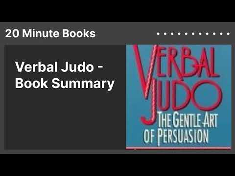 Verbal Judo - Book Summary