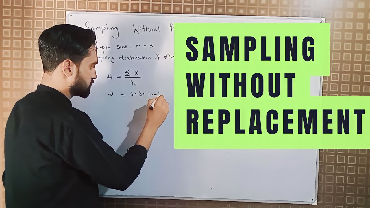 Sampling Without Replacement || Sampling || Introduction to Statistical Theory || Urdu Hindi Lecture