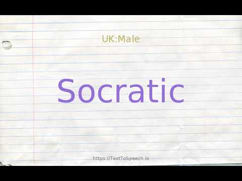 How to pronounce socratic