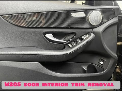 How to remove & to install door interior trim to Mercedes-Benz C class w205 & GLC x253/c253