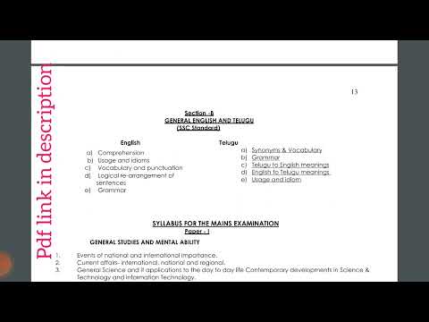 Appsc Group-IV syllabus#pdf