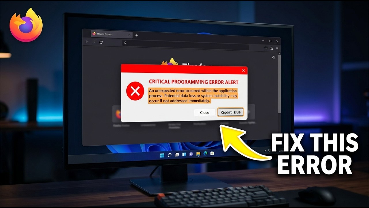 How to Fix Critical Programming Error Alert in Firefox (Fake Warning Fix 2026)