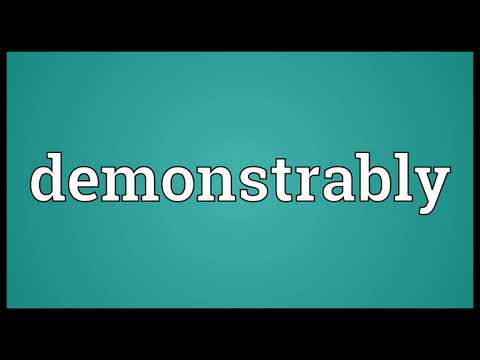 Demonstrably Meaning