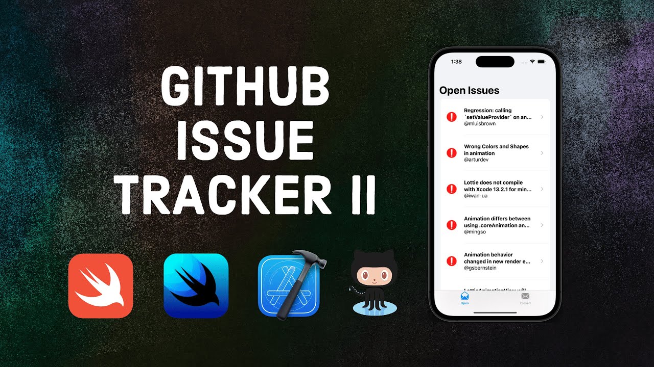 GitHub Issue Tracker using Swift (SwiftUI)