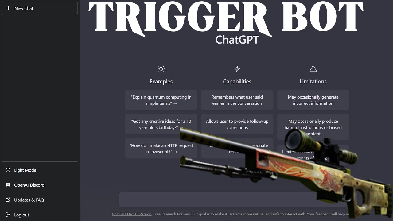 Simple Trigger Bot with Chatgpt!