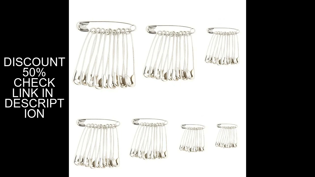 KRABALL 100Pcs Safety Pins Stainless Steel Pin For Clothes Positioning Marks Clothing And Jewelry Ma