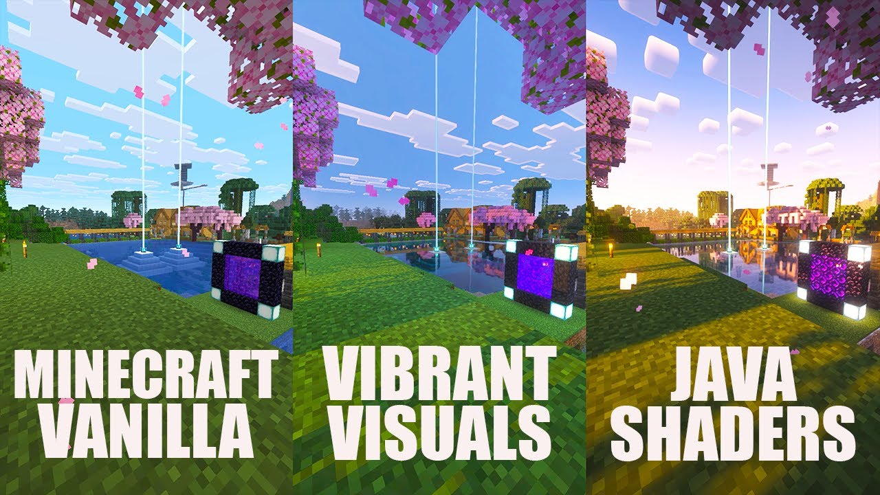 Minecraft Vanilla vs Vibrant Visuals vs Complementary | Which is Best?