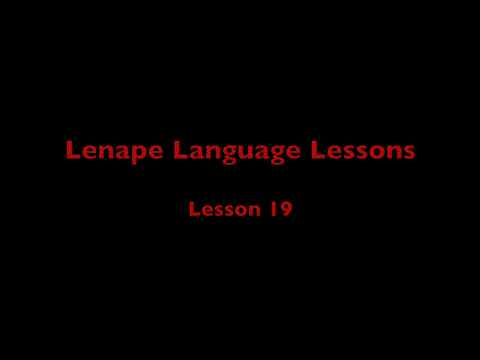 Lenape Language Lessons, 17–23