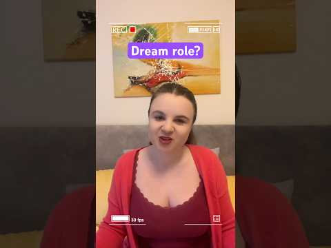 What is my dream role as an actress? #disabledactress #actress