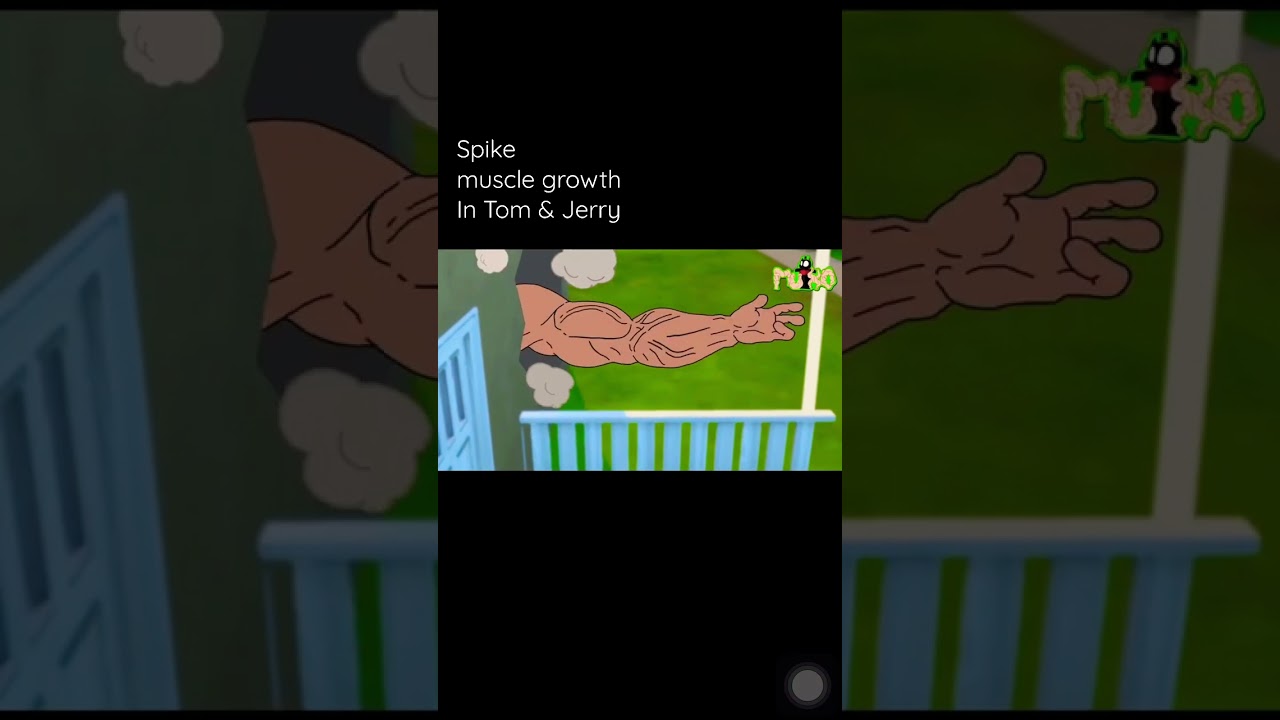 Spike muscle growth in Tom and Jerry [Fan-Animation] #muscle #musclegrowth #tomandjerry #shortvideo