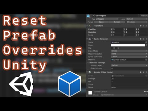 How to Revert Overrides on an Object (Prefab Instance) in Unity
