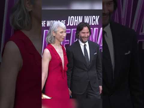 Keanu Reeves hits the red carpet with partner Alexandra Grant for the Ballerina premiere