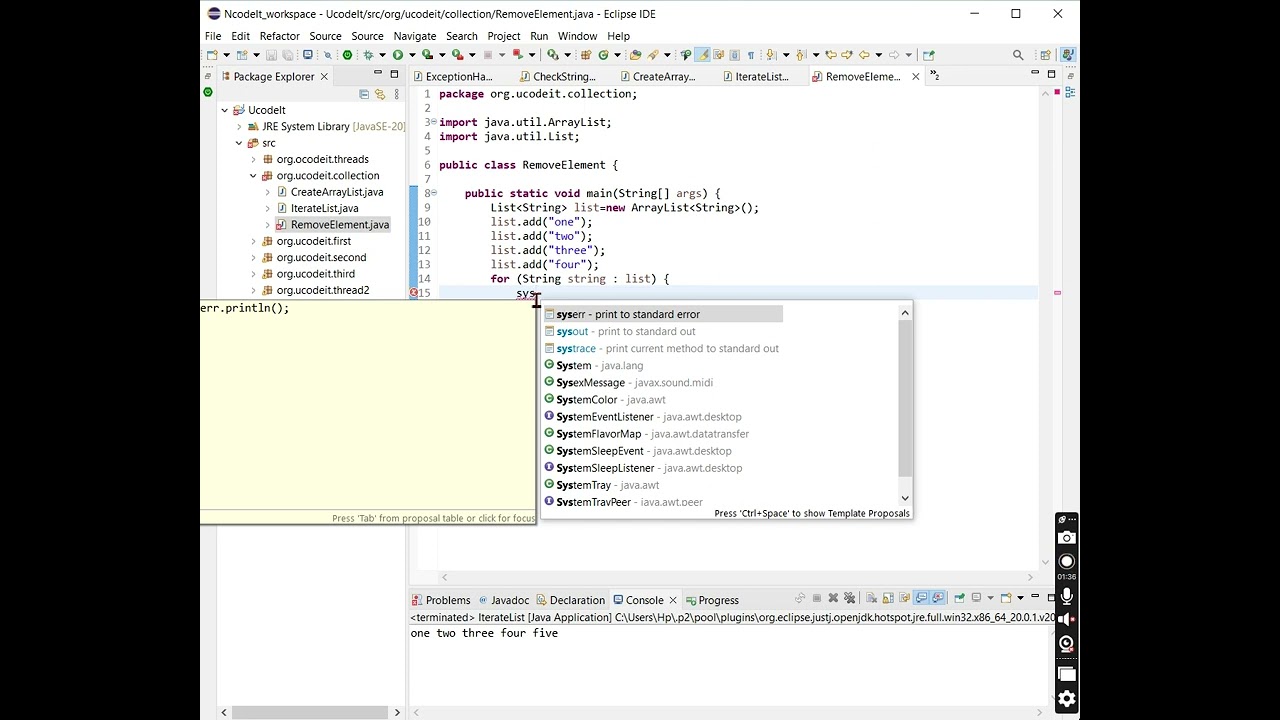 3 Write a Java program to remove the third element from a array list