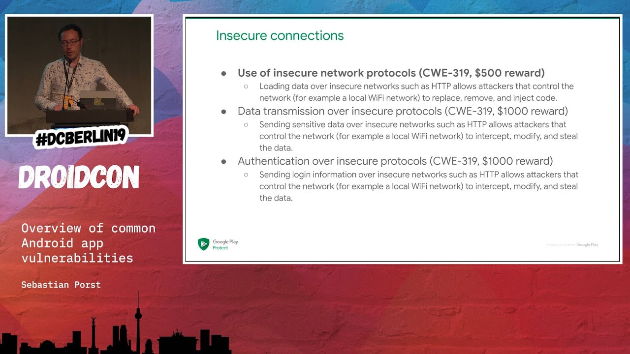 Overview of common Android app vulnerabilities
