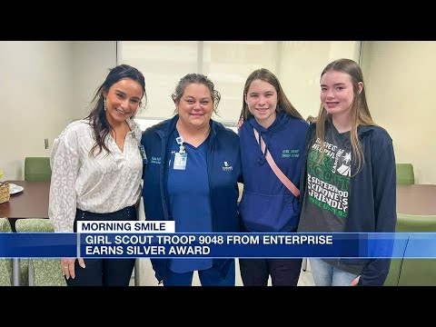 Morning Smile: Girl Scout Troop 9048 from Enterprise earns Silver Award