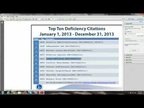 ALF Training Webinar 4: AHCA ALF Joint Training 2015