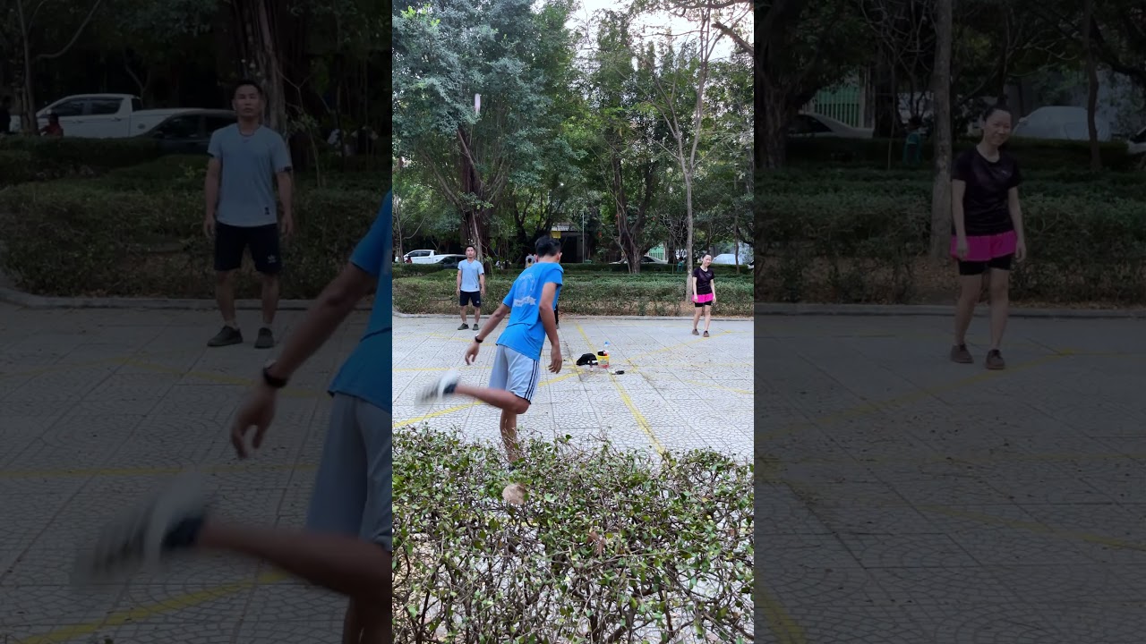TEAM SYNCHRONIZATION 🚀 seamless skill #shorts #shortvideo #shuttlecock #hackysack #badminton