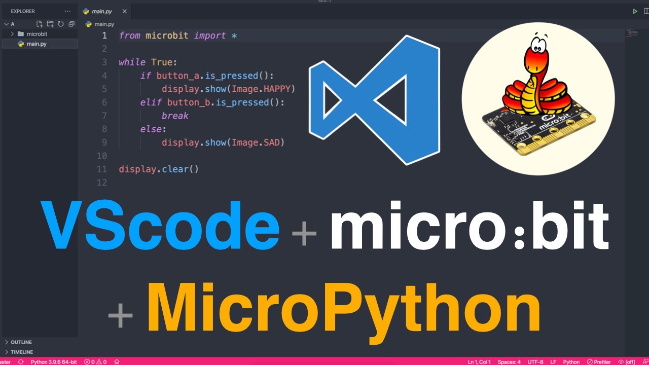 Getting started with MicroPython + micro:bit using VSCode