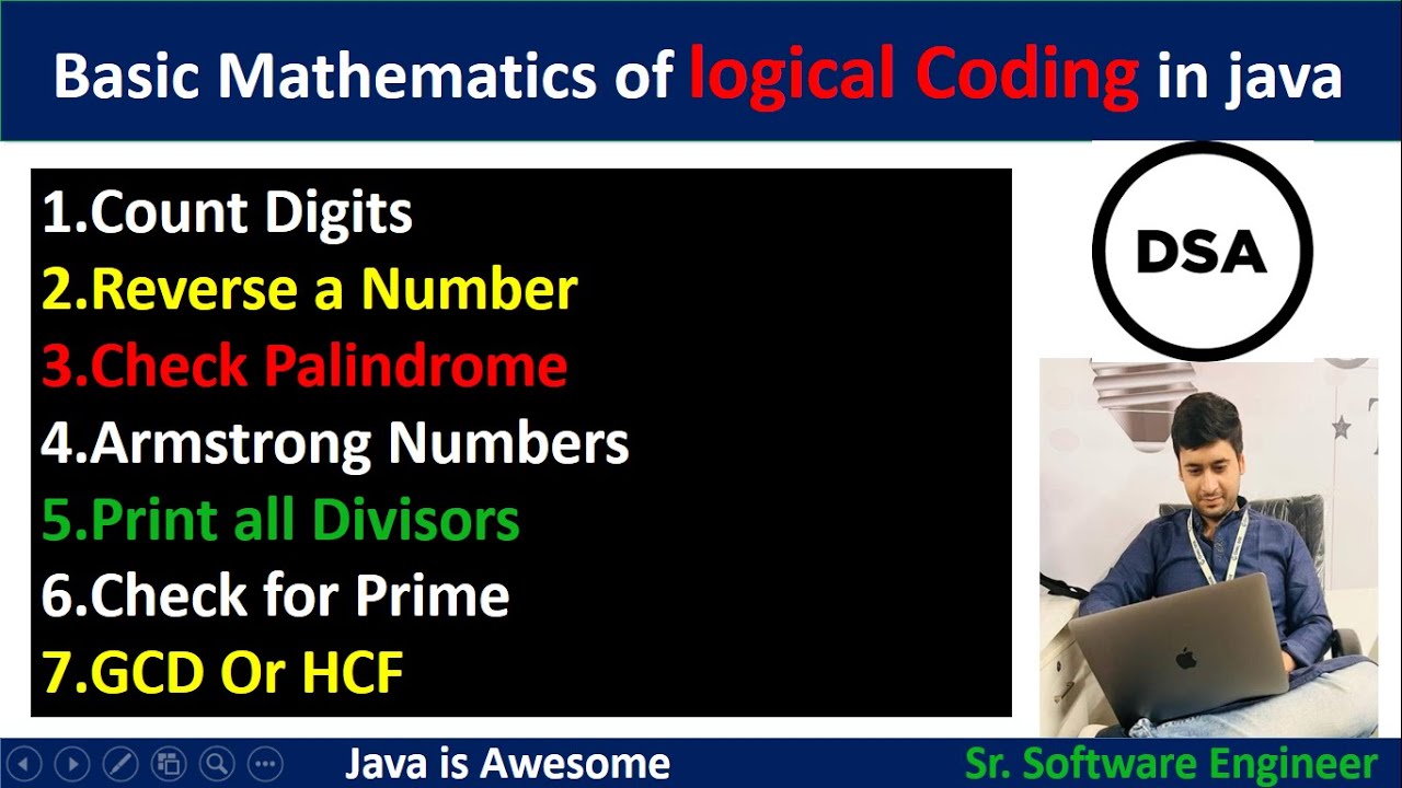 Basic Mathematics of logical Coding in java by javaisawesome