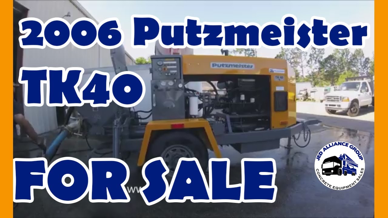 Used 2006 Putzmeister TK40 For Sale in St. Cloud, FL - 122250795 ...