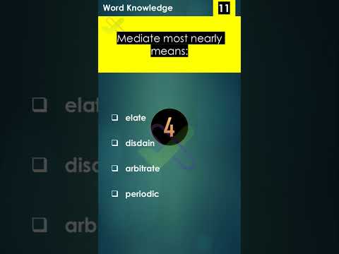 ASVAB Word Knowledge Practice Test 2025 Question 11/70 #shorts #asvabstudyguide