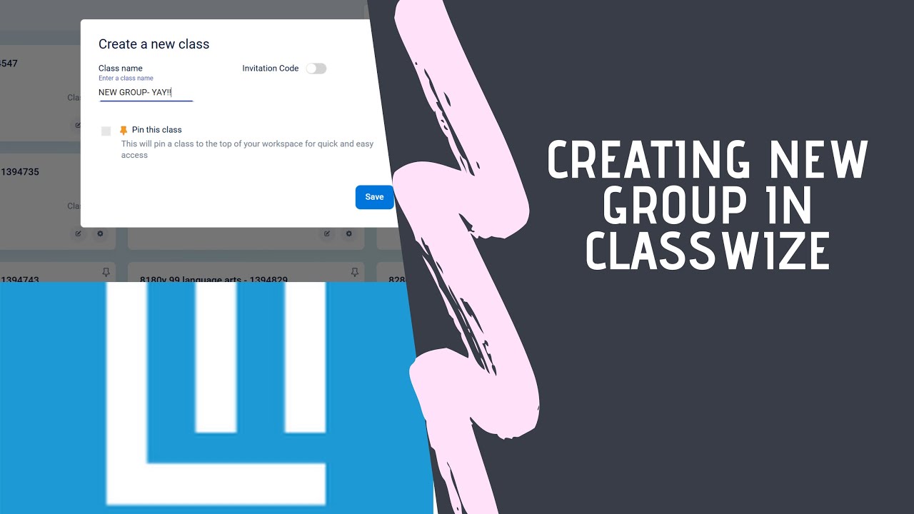 Creating a New Class in Classwize