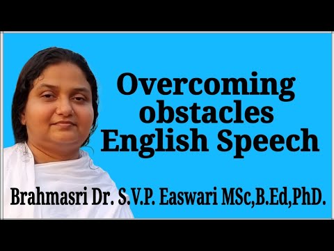 Overcoming Obstacles English Speech