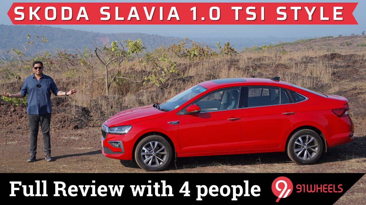 Skoda Slavia 1.0 TSI Automatic Review || With 4 People Review & Boot ...