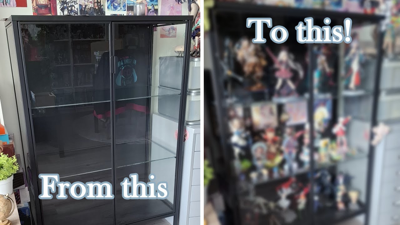 New display case! Decorate the shelves with me!