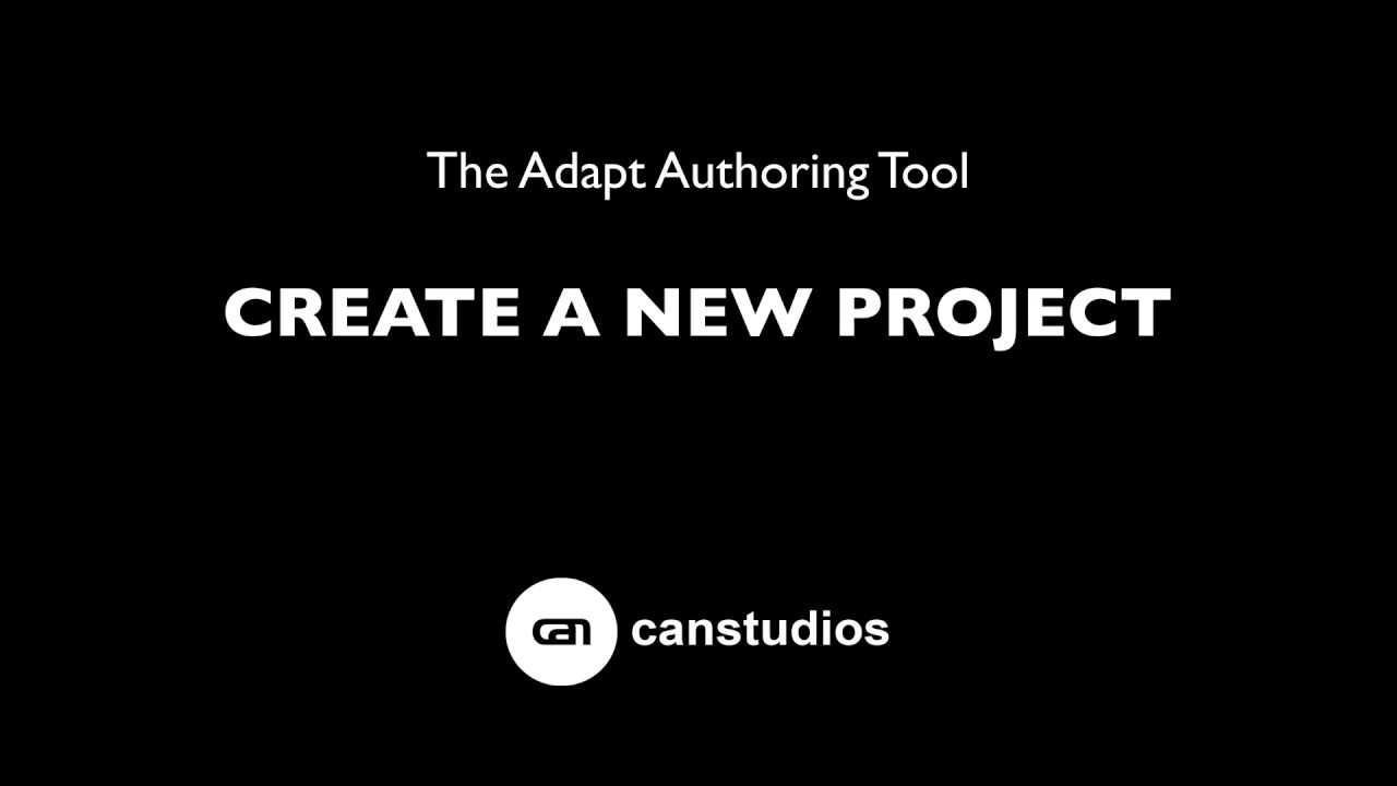 How to create a new project in Adapt