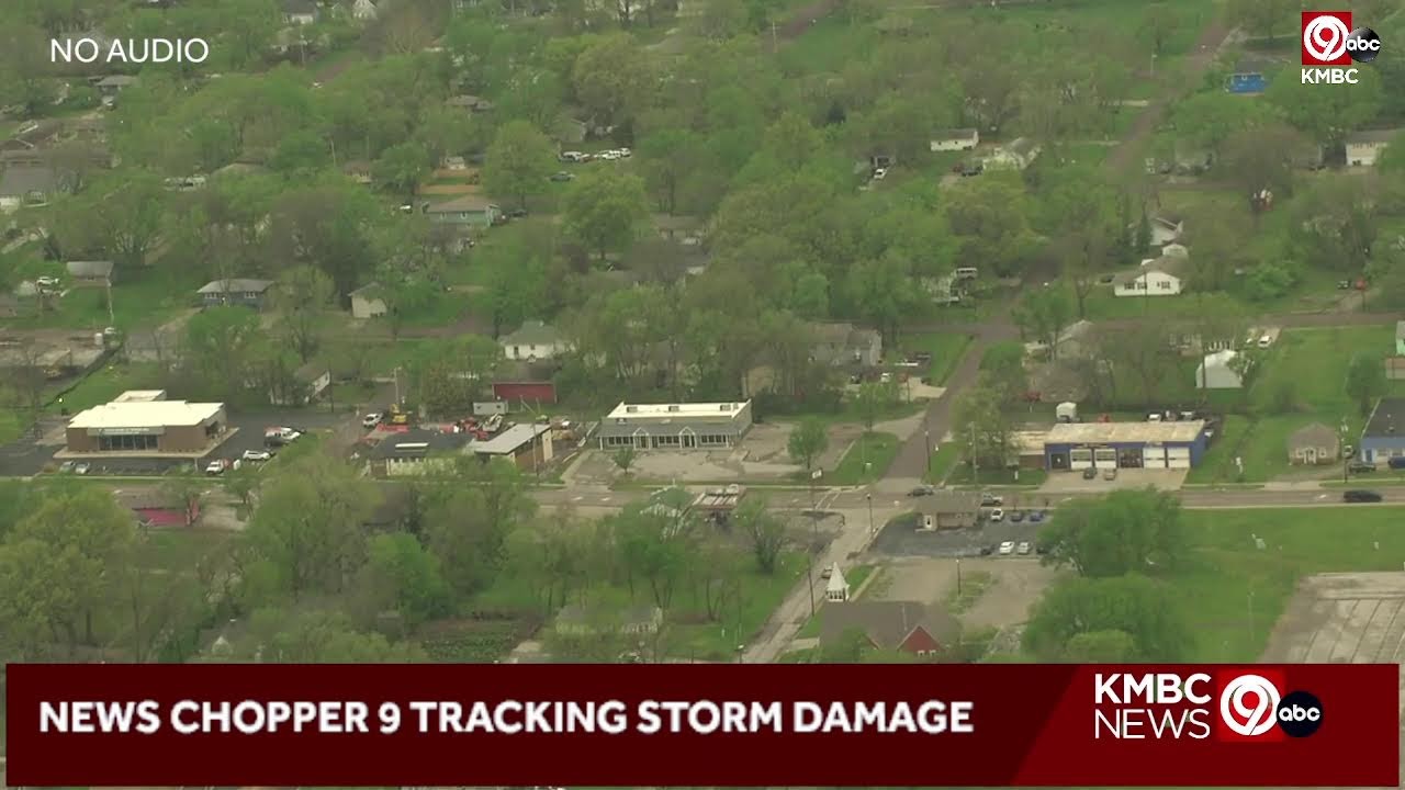 News Chopper 9 surveying areas damaged in tornado-warned storm