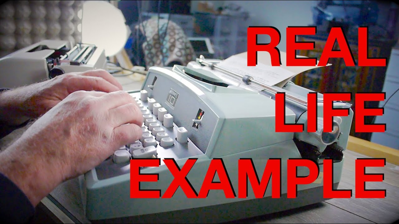 Typewriter-Based Creativity: A Real Life Example