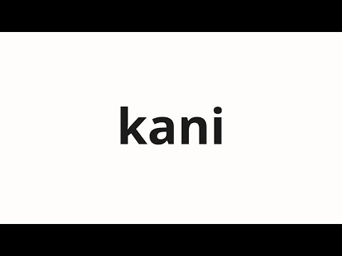 How to pronounce kani | 間違 (mistake in Japanese)