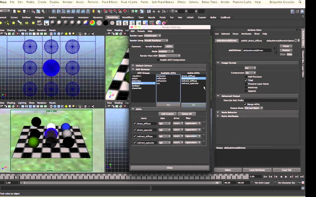 Arnold for Maya Tutorial - AOVs
